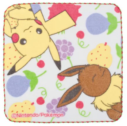 Pokemon Hand Towel Pikachu & Friends With Berries Ichiban Kuji I Prize ...