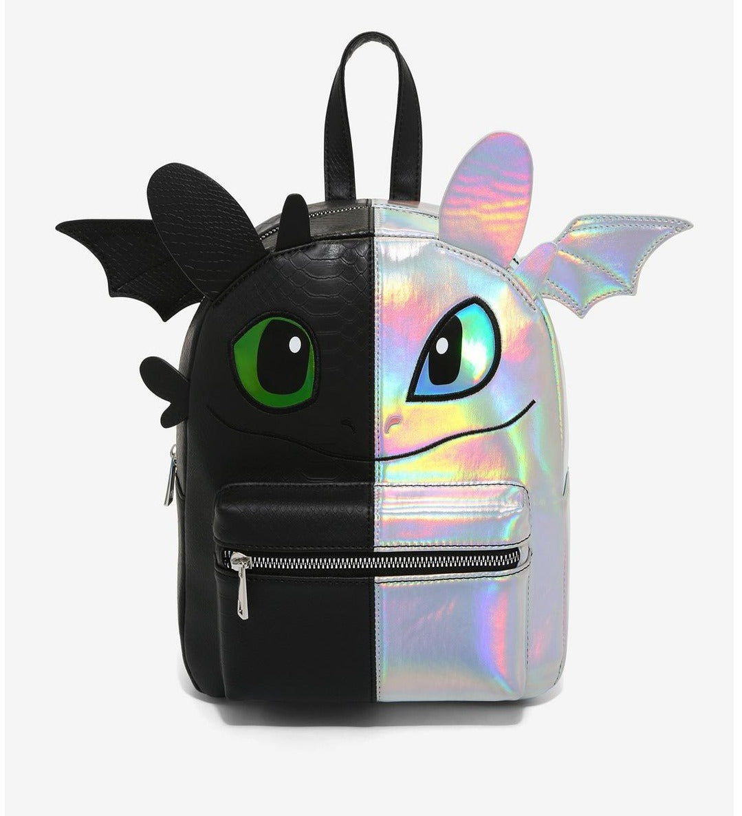 Dreamworks Mini Backpack Night Fury Light Fury Split Iridescent Biowor ...